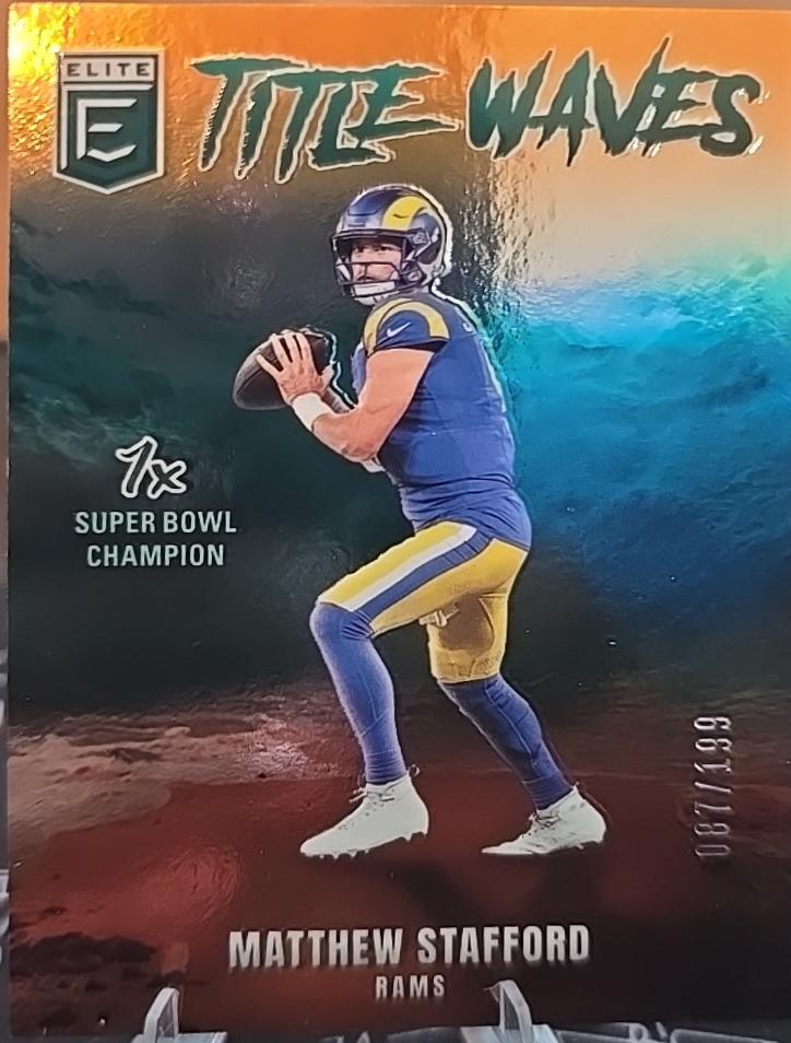 Matthew Stafford [Orange] #6 Prices | 2025 Panini Donruss Elite Title ...