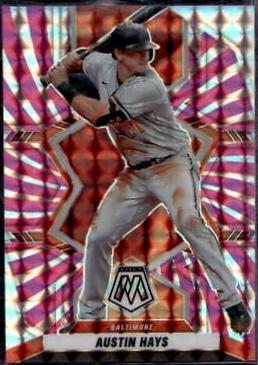 Austin Hays [Pink Swirl] #25 Prices | 2022 Panini Mosaic | Baseball Cards