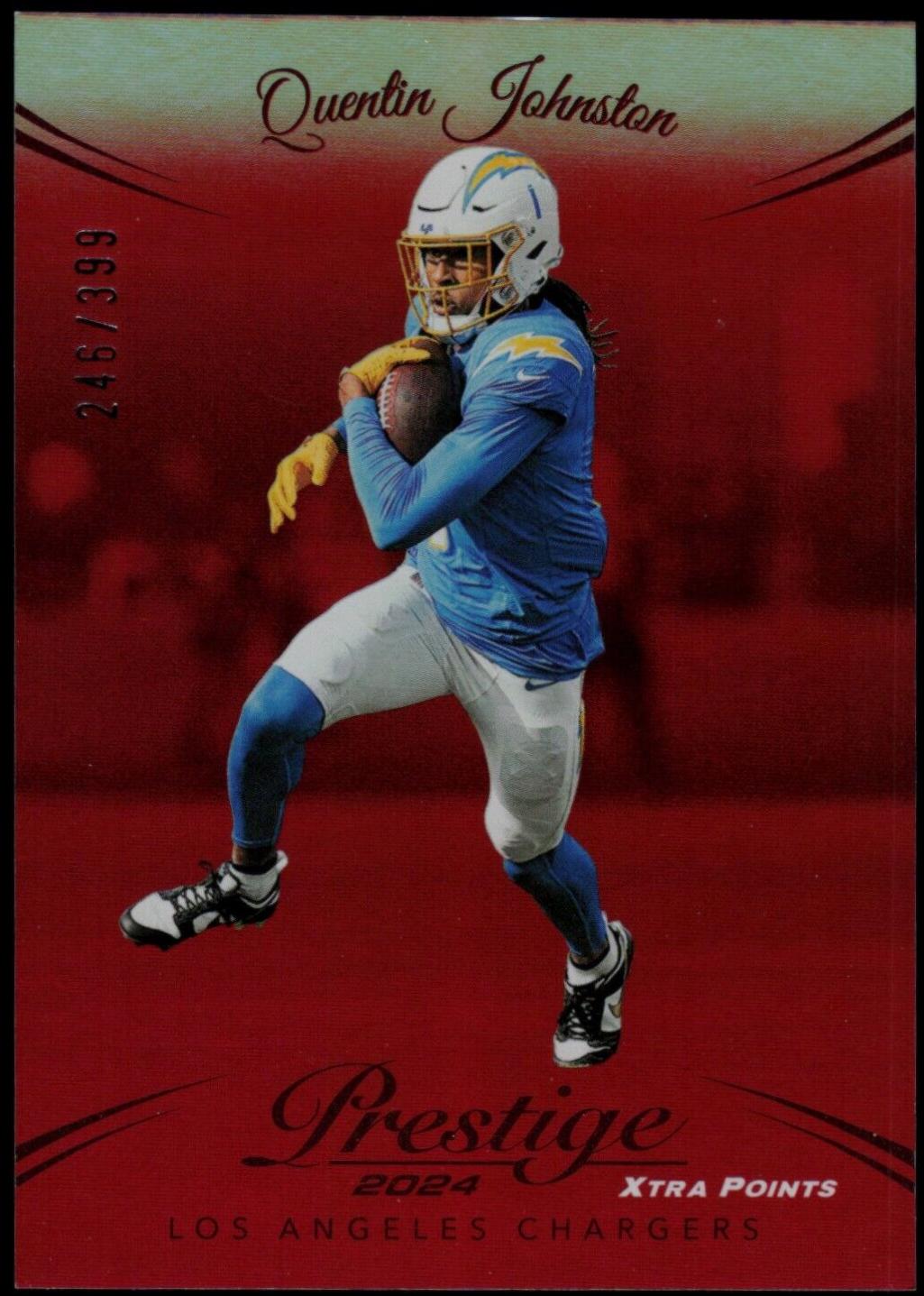 Quentin Johnston [Red Xtra Points] #166 Prices | 2024 Panini Prestige ...