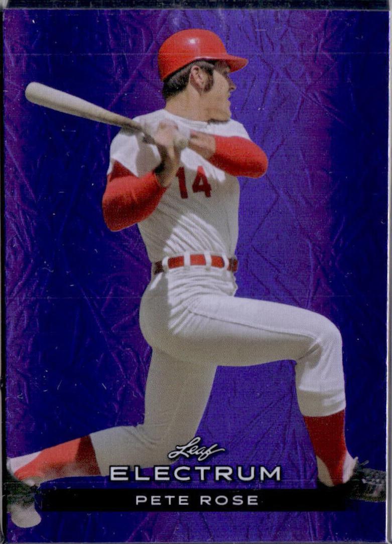 Pete Rose [Purple] #54 Prices | 2024 Leaf Electrum | Baseball Cards