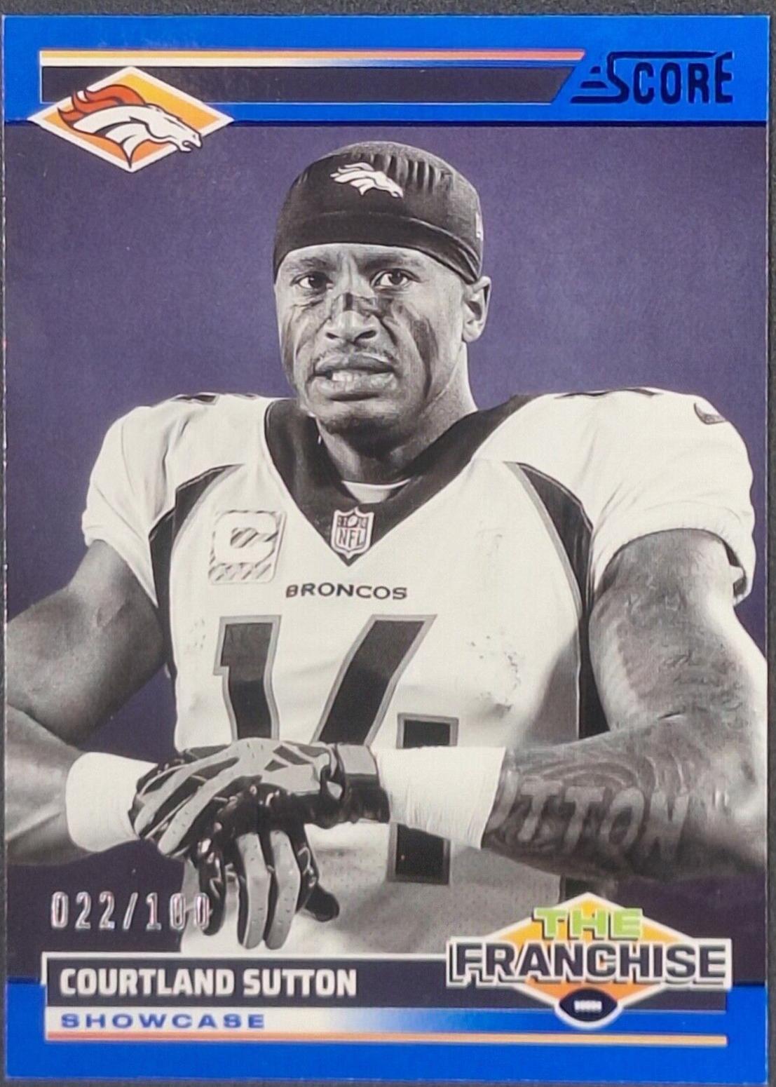 Courtland Sutton [Showcase] #10 Prices | 2024 Panini Score The ...