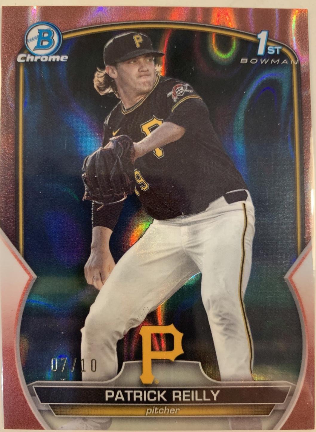 Patrick Reilly [Rose Gold Lava] #BDC-54 Prices | 2023 Bowman Draft ...