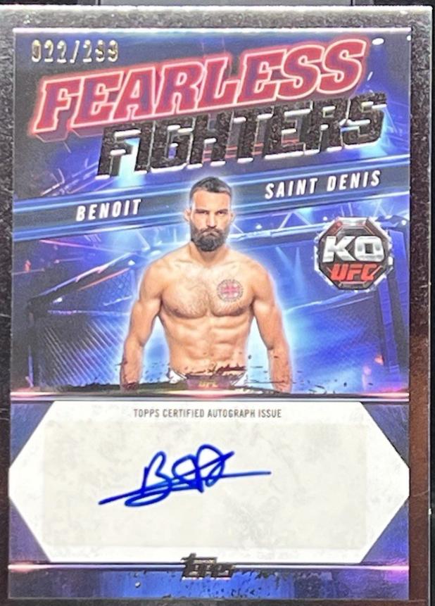 Benoit Saint Denis #FF-BS Prices | 2025 Topps Knockout UFC Fearless ...