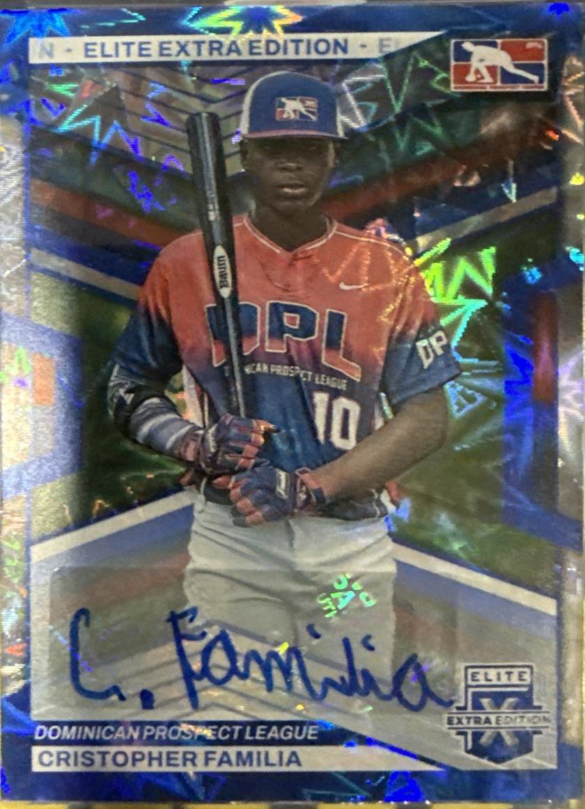 Cristopher Familia [Blue] #171 Prices | 2023 Panini Elite Extra Edition ...