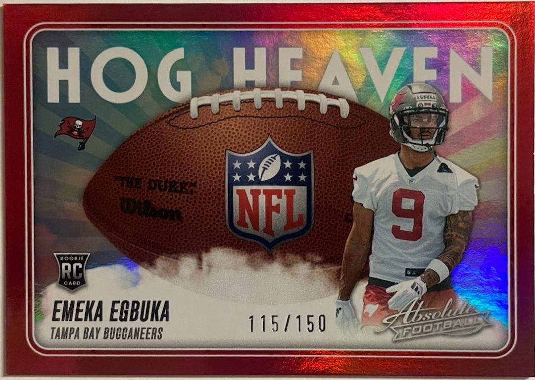 Emeka Egbuka [Red] #3 Prices | 2025 Panini Absolute Hog Heaven ...
