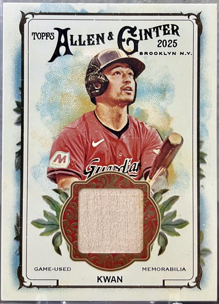 Steven Kwan #AGR-SK Prices | 2025 Topps Allen and Ginter Relic ...