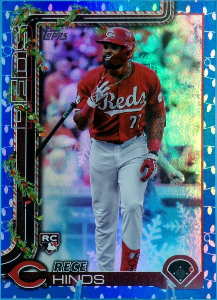 Rece Hinds [Blue Lights] #H168 Prices | 2025 Topps Holiday | Baseball Cards