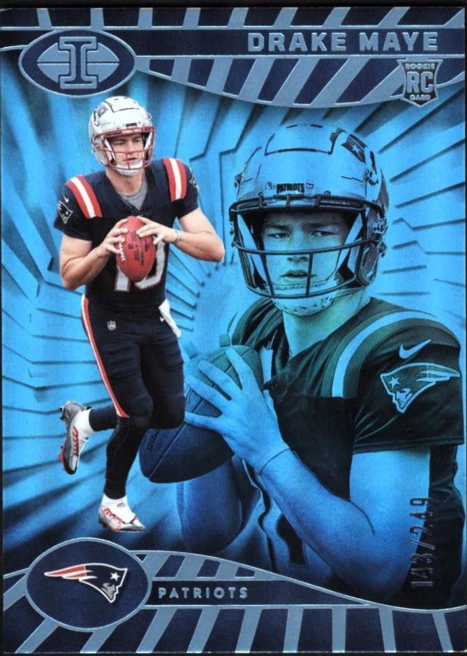 Drake Maye [Light Blue Trophy Collection] #59 Prices | 2024 Panini ...