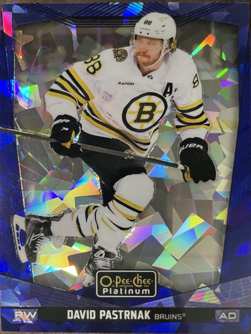 David Pastrnak [Blue Fragments] #183 Prices | 2024 O-Pee-Chee Platinum ...