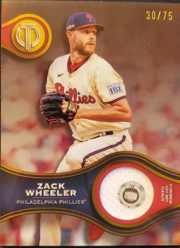 Zack Wheeler [Gold] #SOA-ZW Prices | 2025 Topps Tribute Stamp of ...