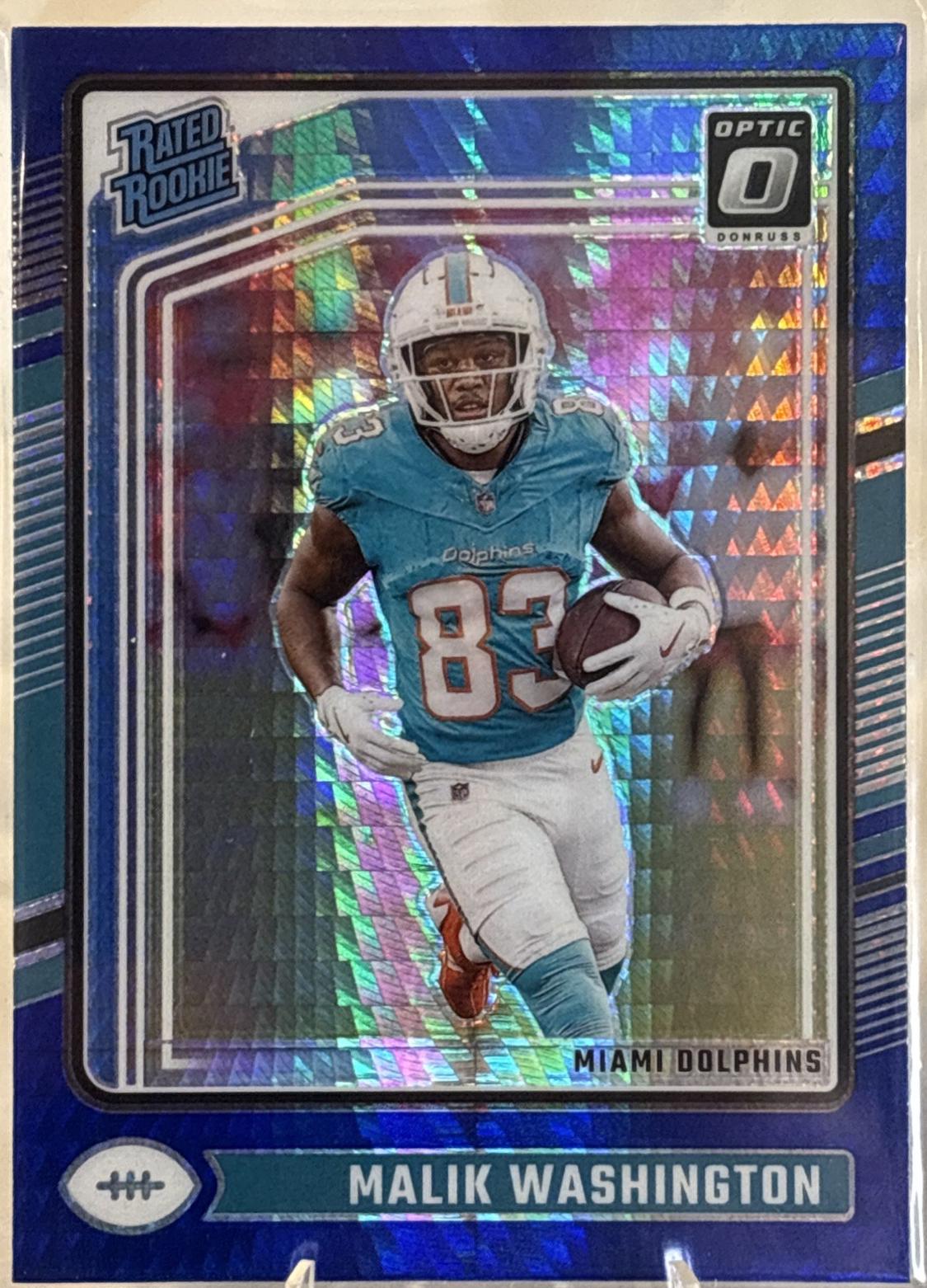 Malik Washington [Blue Hyper] #272 Prices | 2024 Panini Donruss Optic ...