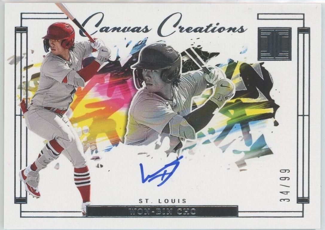 Won-Bin Cho #CCS-WBC Prices | 2024 Panini Impeccable Canvas Creations ...