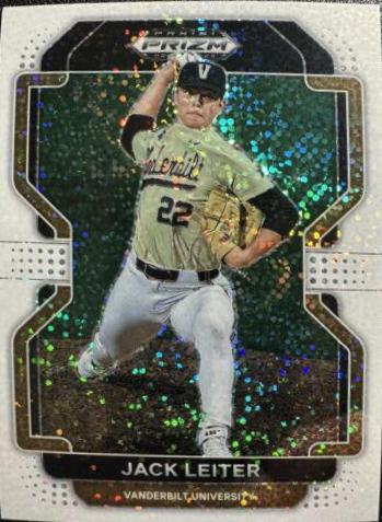 Jack Leiter [White Sparkle] #PDP217 Prices | 2022 Panini Prizm Draft ...