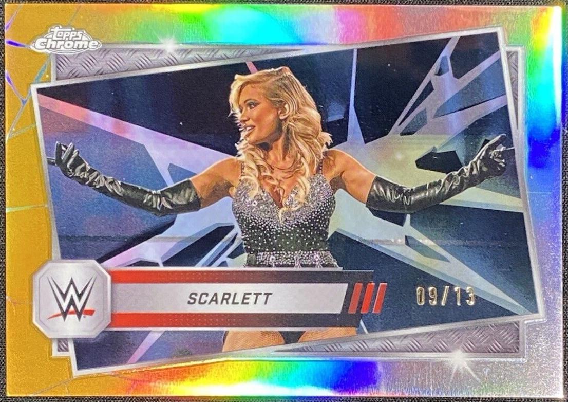 Scarlett [Black Gold Refractor] #101 Prices | 2025 Topps Chrome WWE ...