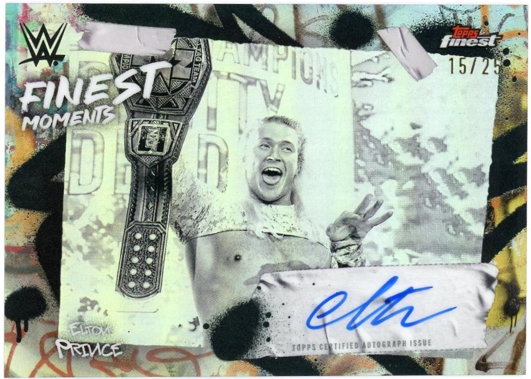 Elton Prince [Black Refractor] #FMS-ELT Prices | 2025 Topps Finest WWE ...