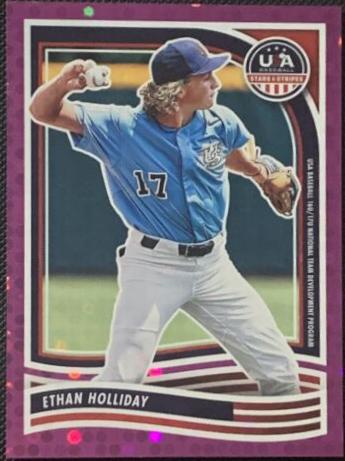 Ethan Holliday [Purple] #110 Prices | 2024 Panini Stars & Stripes ...