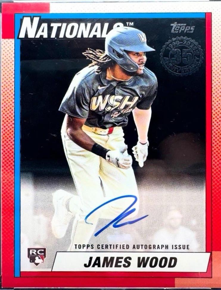 James Wood [Black] #90B2-JW Prices | 2025 Topps 1990 Autograph ...