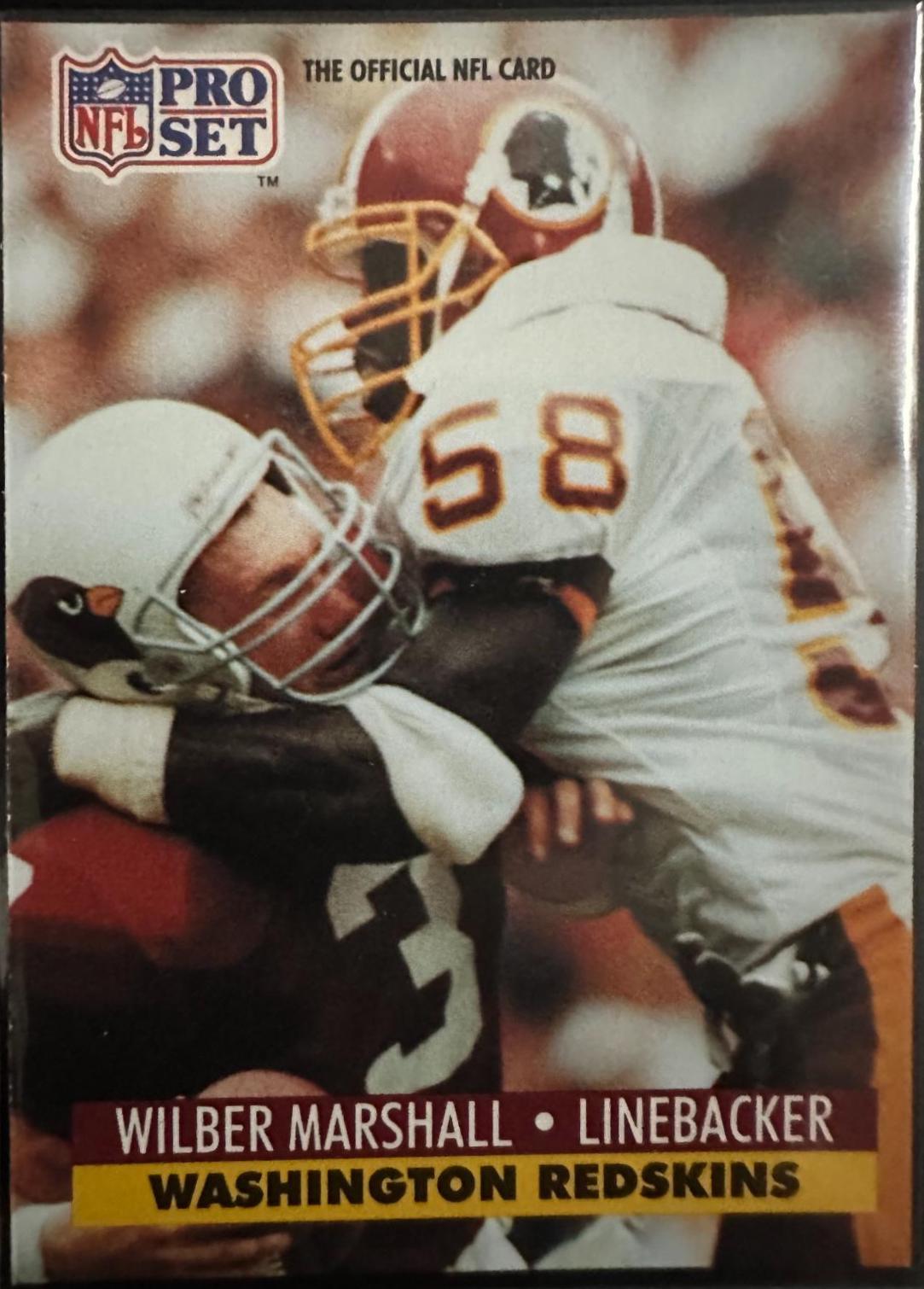 WILBER MARSHALL #681 Prices | 1991 Pro Set | Football Cards