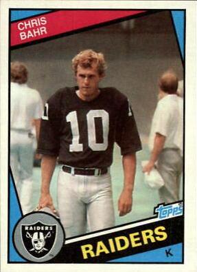 Chris Bahr #102 Prices | 1984 Topps | Football Cards