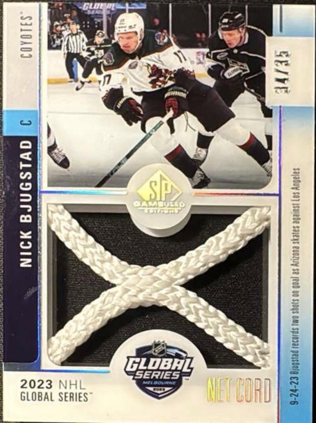 Nick Bjugstad #GSN-NB Prices | 2024 SP Game Used Global Series ...