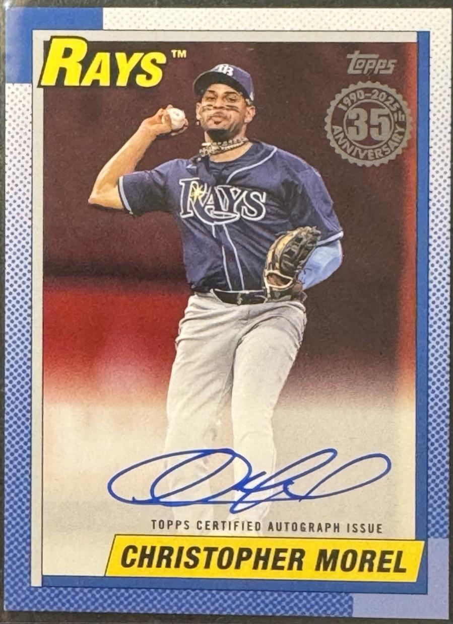 Christopher Morel [Red] #90A-CM Precios | 2025 Topps 1990 Autograph ...