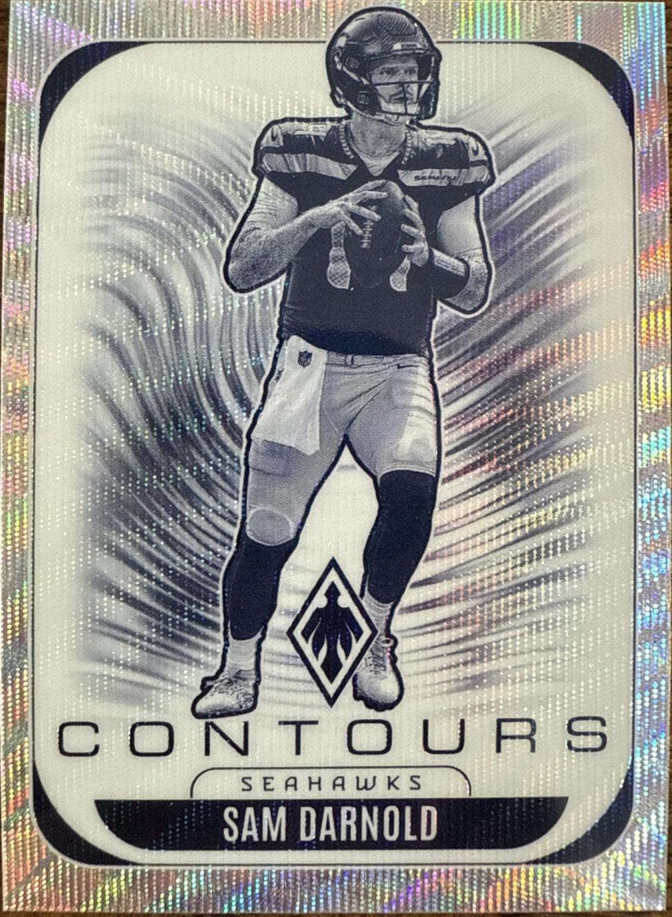 Sam Darnold [Wave] #29 Prices | 2025 Panini Phoenix Contours | Football ...