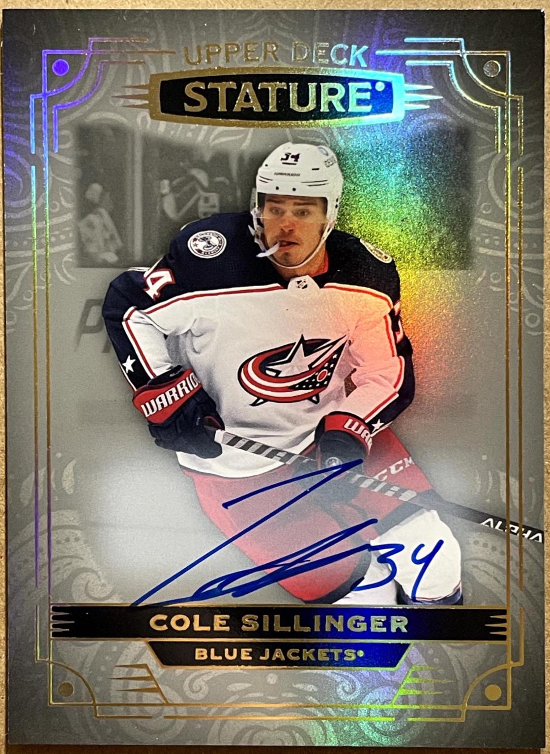 Cole Sillinger [Photo Variant Autograph] #70 Prices | 2022 Upper Deck ...