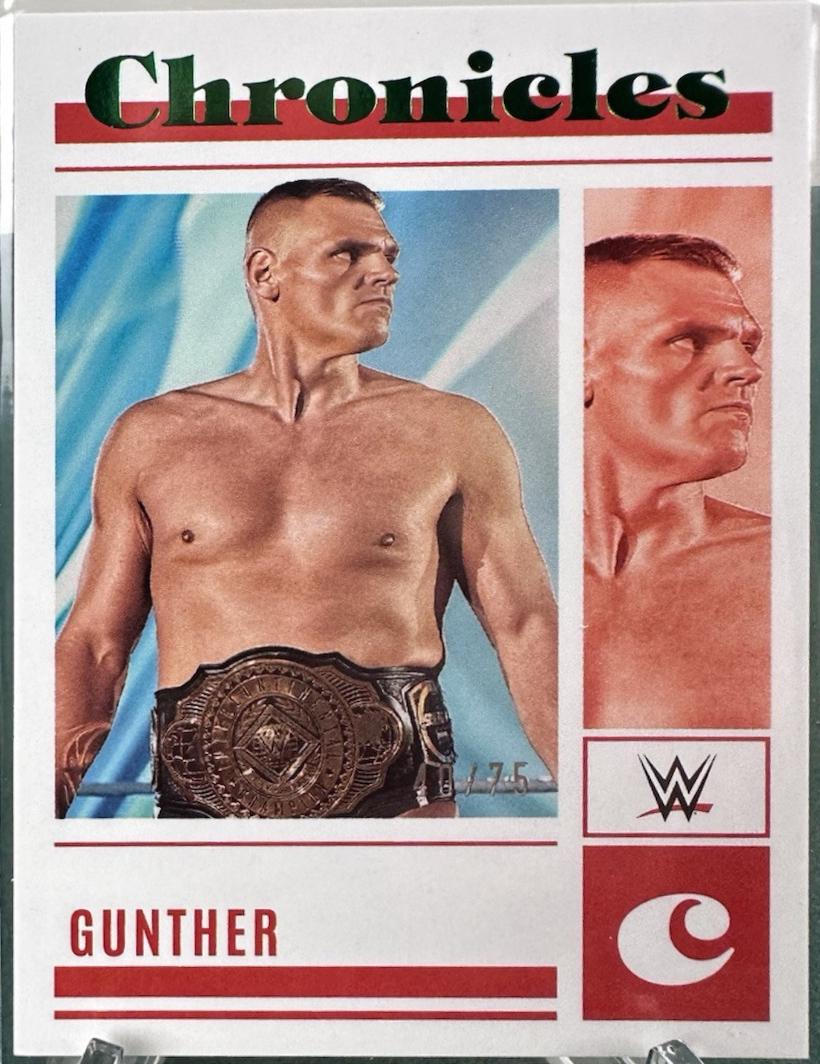 Gunther [Green] #49 Prices | 2023 Panini Chronicles WWE | Wrestling Cards