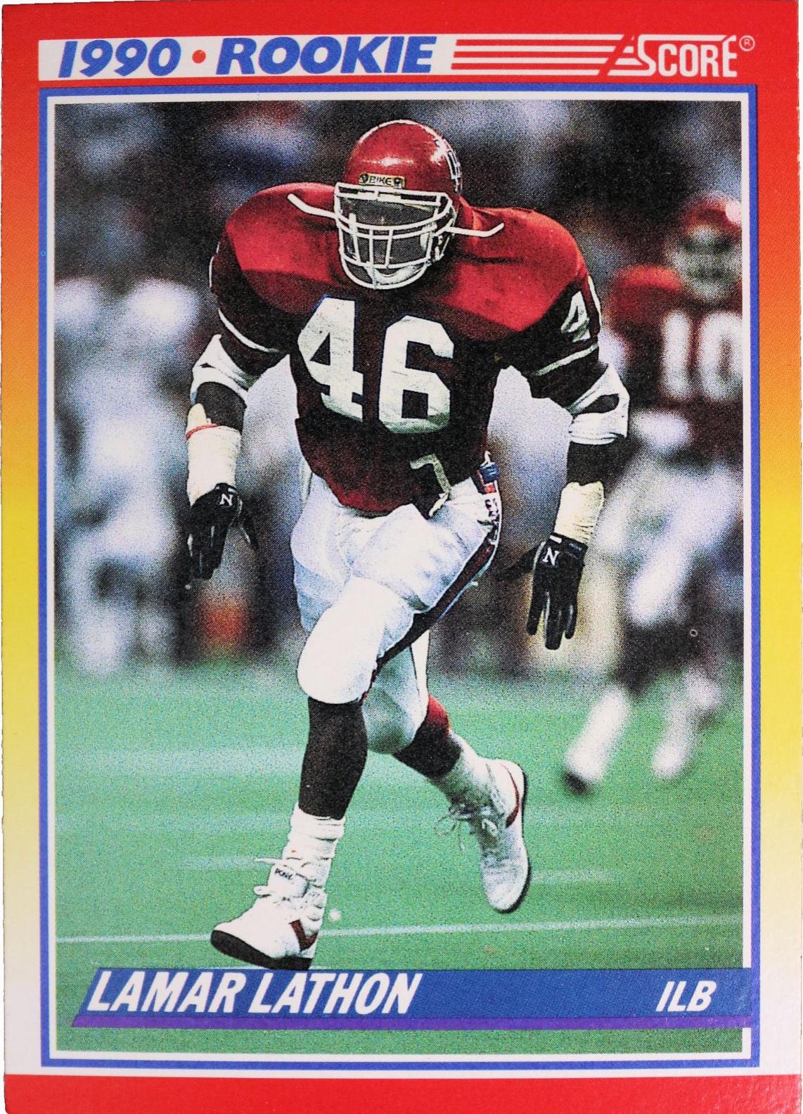 Lamar Lathon #631 Prices [Rookie] | 1990 Panini Score | Football Cards