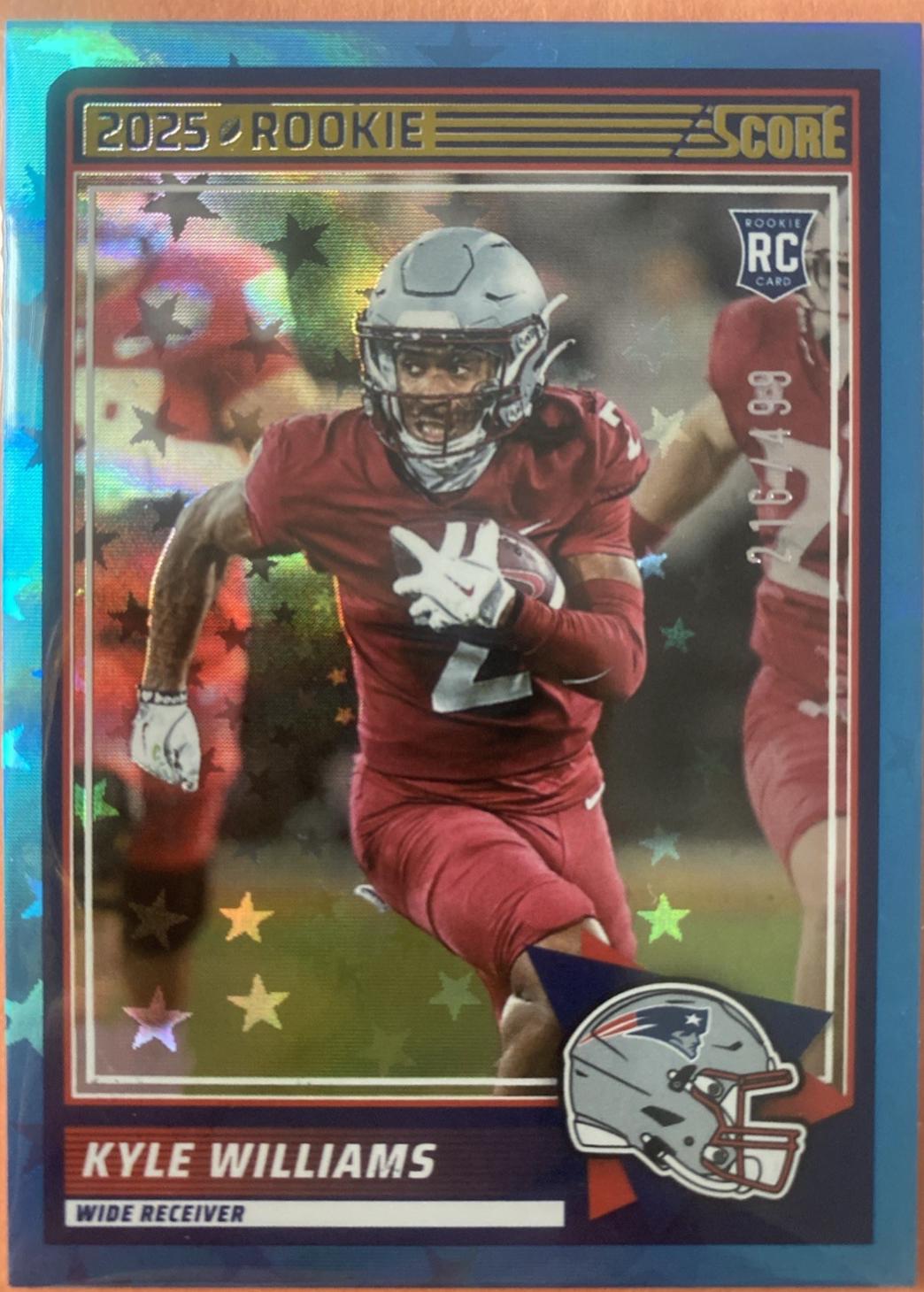 Kyle Williams [Stars] #57 Prices | 2025 Panini Score Rookie | Football ...