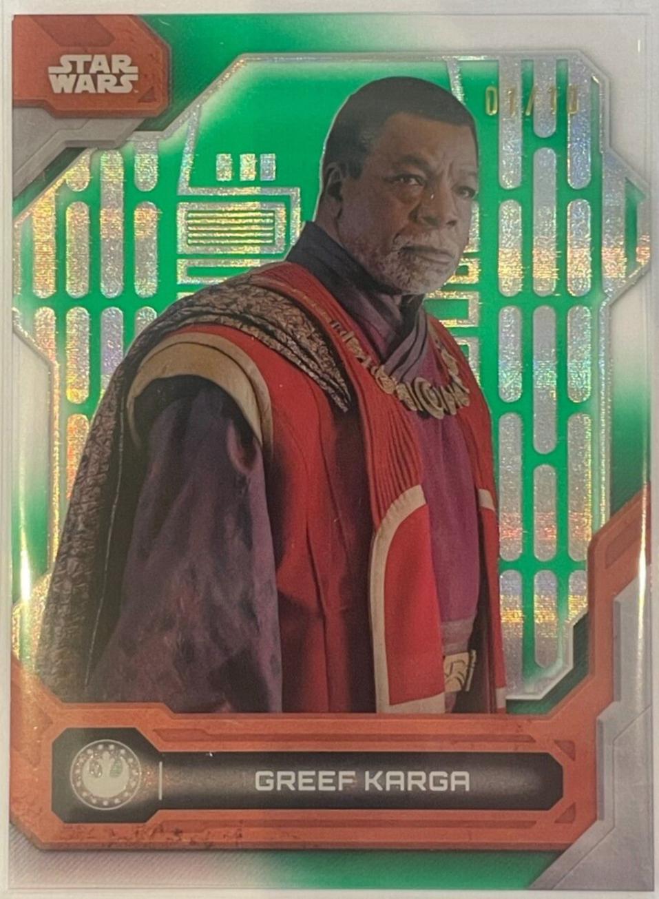 Greef Karga [Death Star Interior Green] #45 Prices | Star Wars 2024 ...