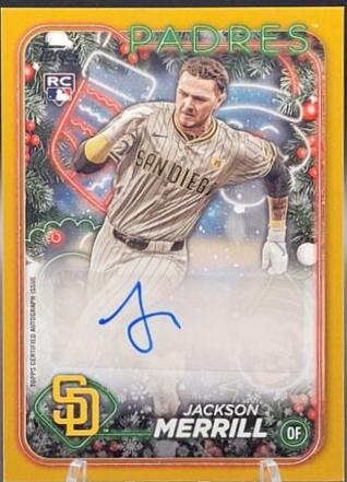 Jackson Merrill [Golden Glitter] #HAC-JM Prices | 2024 Topps Holiday ...