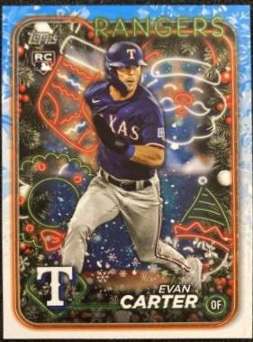 Evan Carter #H141 Prices [Rookie] | 2024 Topps Holiday | Baseball Cards