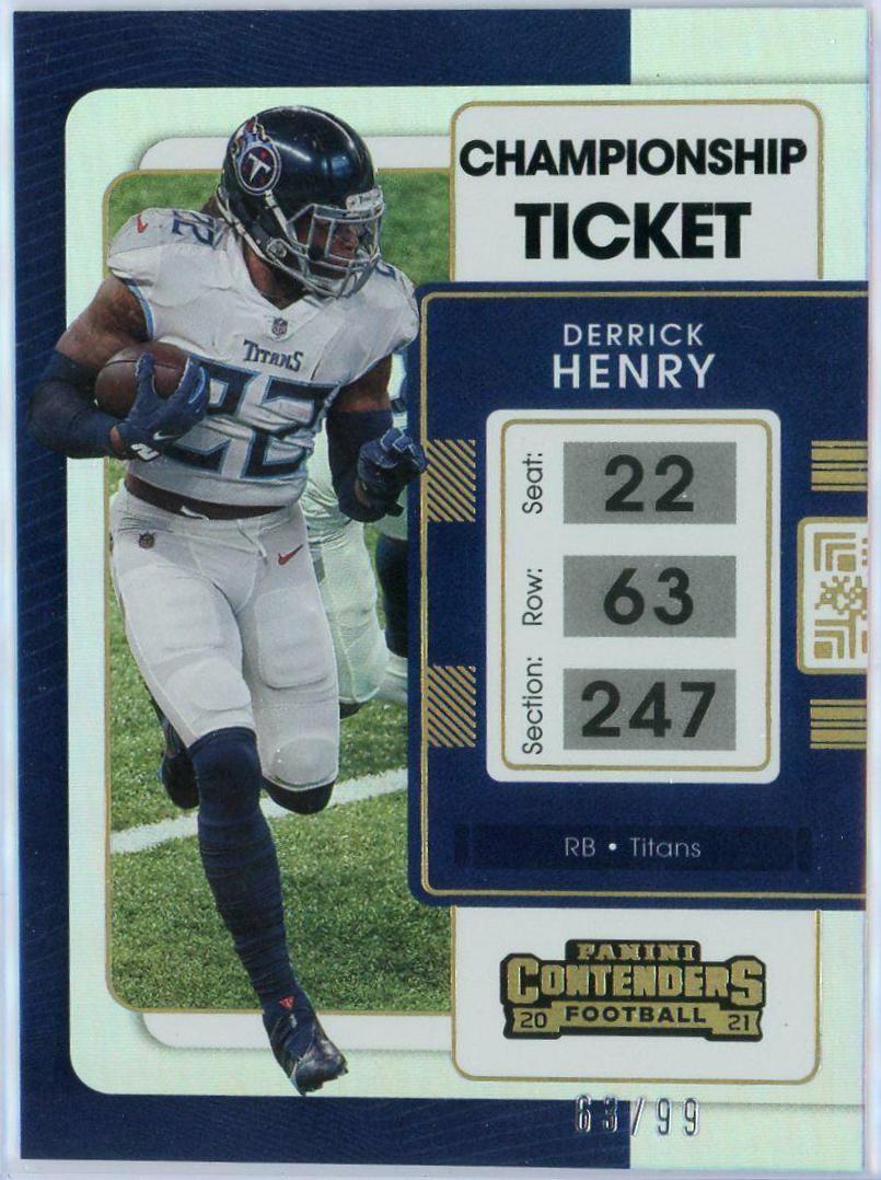 Derrick Henry [Championship] #97 Prices | 2021 Panini Contenders ...