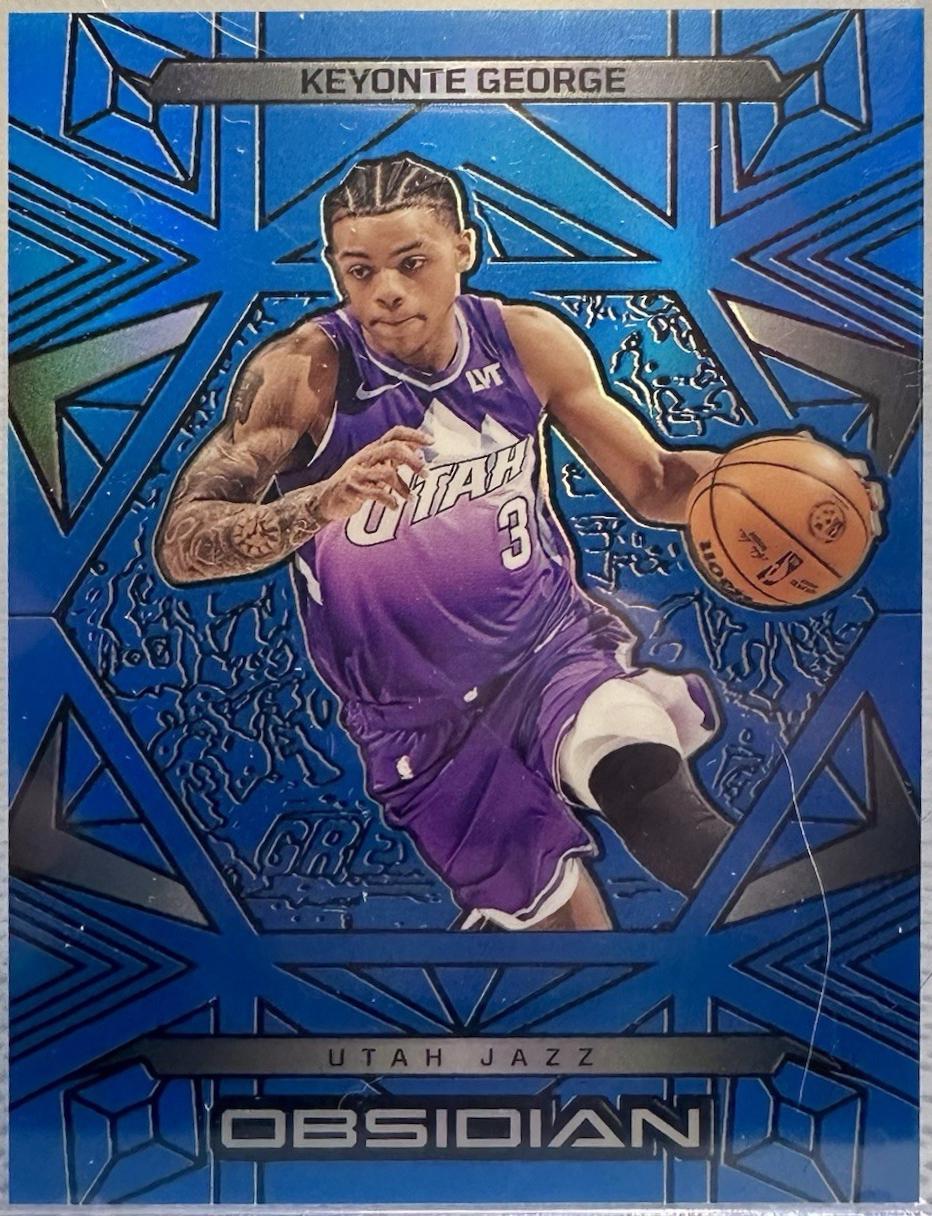 Keyonte George [Electric Etch Blue Flood] #34 Prices | 2024 Panini ...