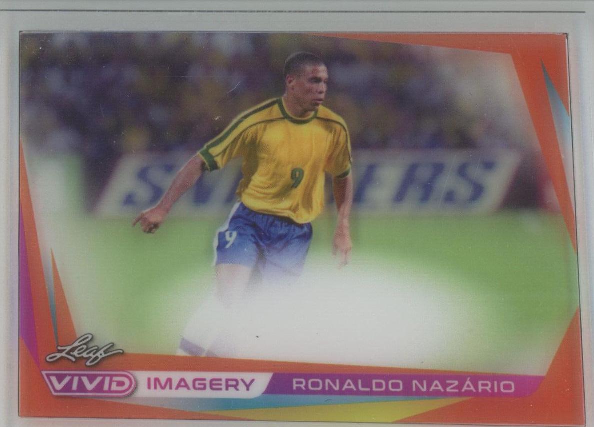 Ronaldo Nazario [Orange] #VI-RN1 Prices | 2022 Leaf Vivid Imagery ...