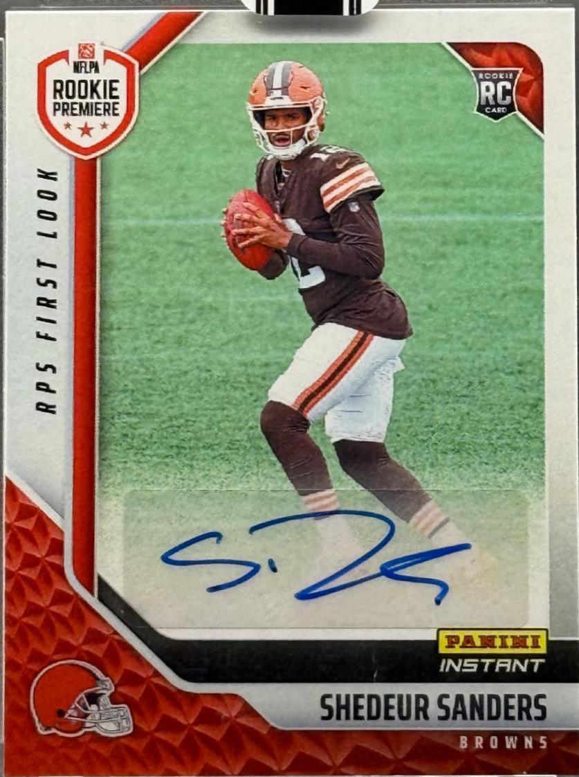 Shedeur Sanders [Auto] #RPSFL-30 Prices [Rookie] | 2025 Panini Instant ...