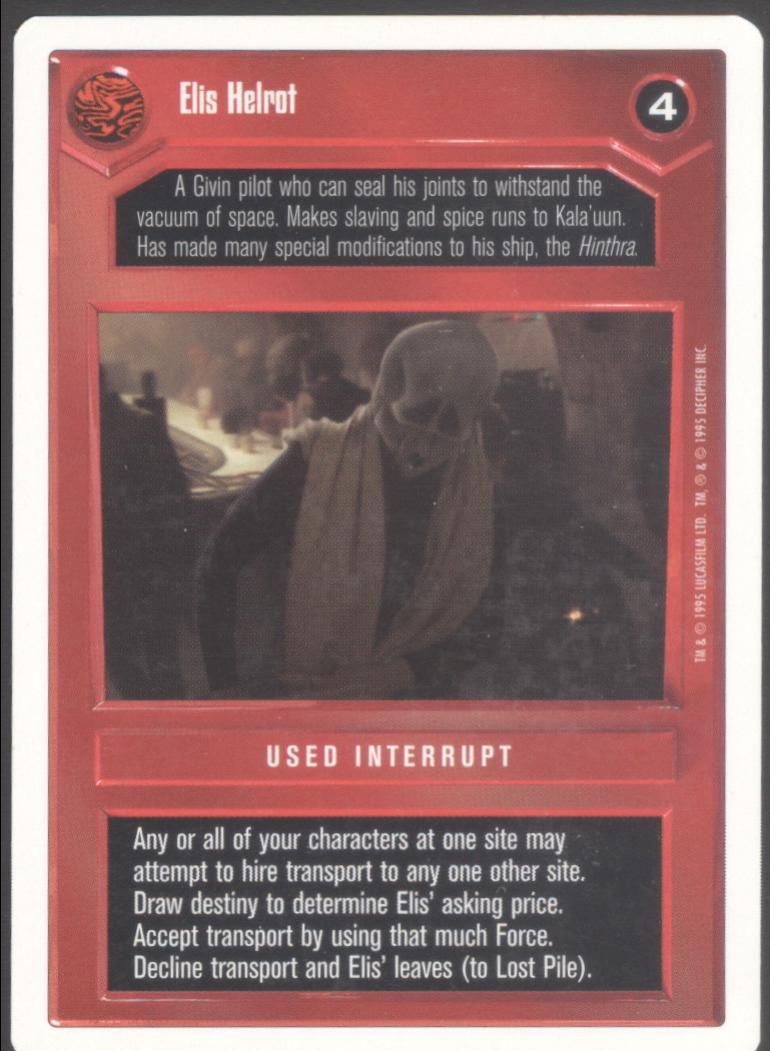 Elis Helrot Prices | Star Wars CCG Premiere | Star Wars Cards