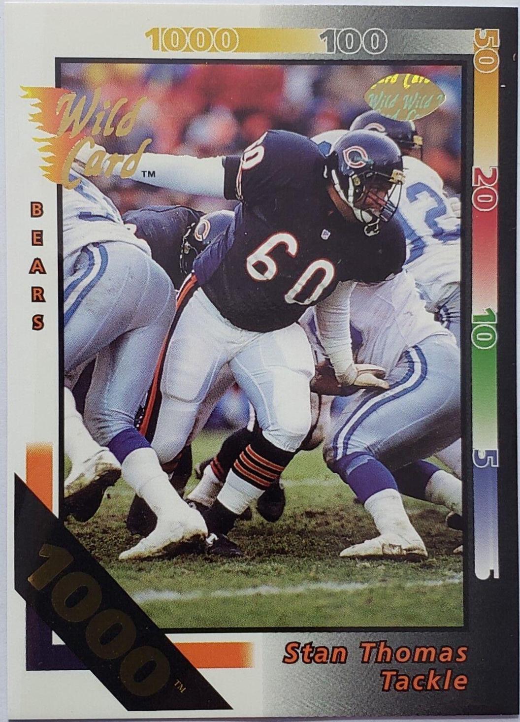 Stan Thomas [1000 Stripe] #138 Prices | 1992 Wild Card | Football Cards