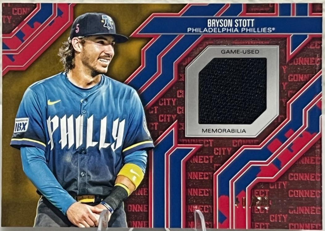 Bryson Stott #CC2-BS Prices | 2025 Topps City Connect Swatch Collection ...