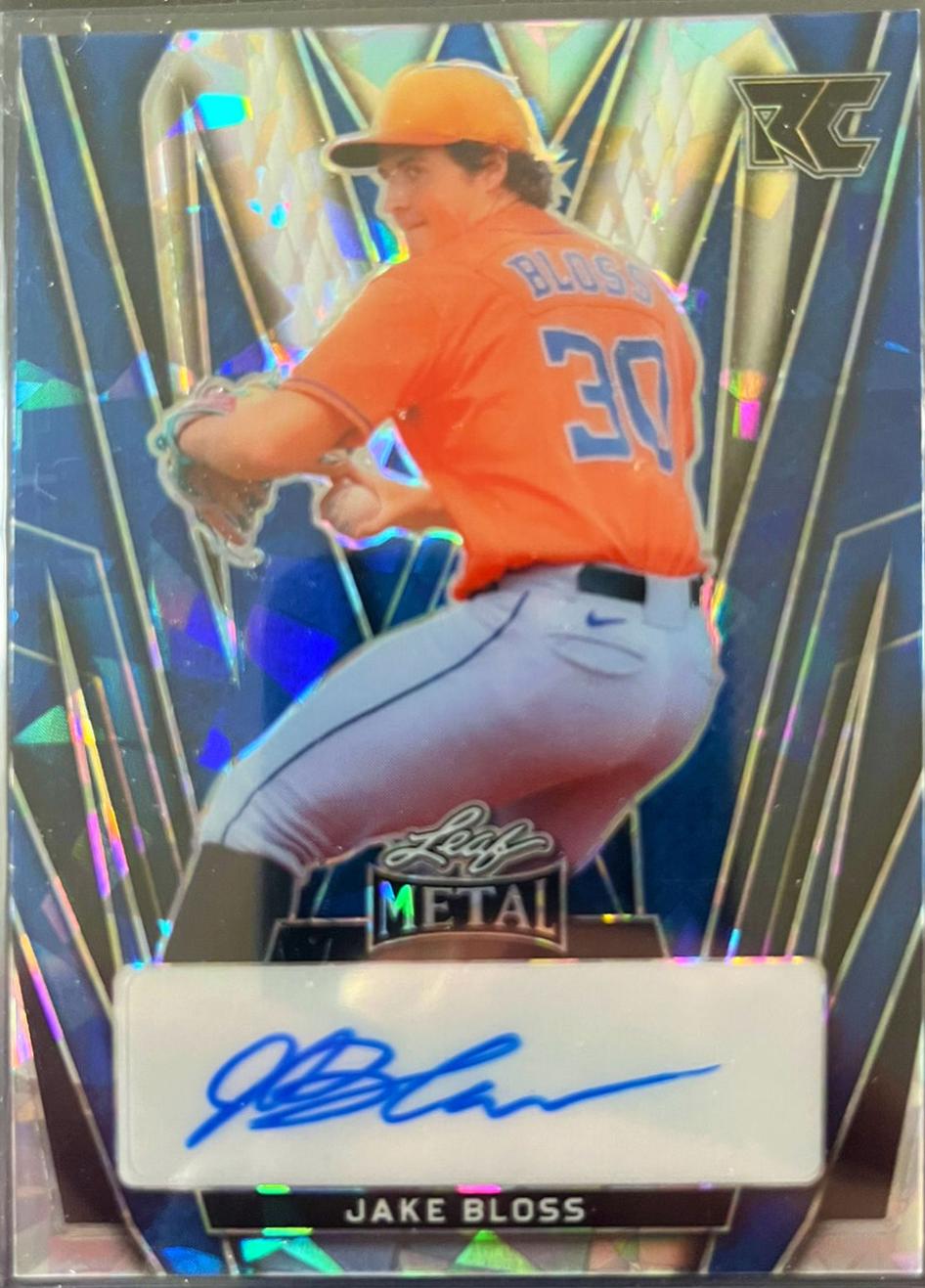 Jake Bloss [Blue Crystal] #BA-JB1 Prices | 2024 Leaf Metal Autograph ...
