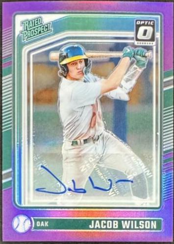 Jacob Wilson [Purple Optic Signature] #181 Prices | 2024 Donruss ...