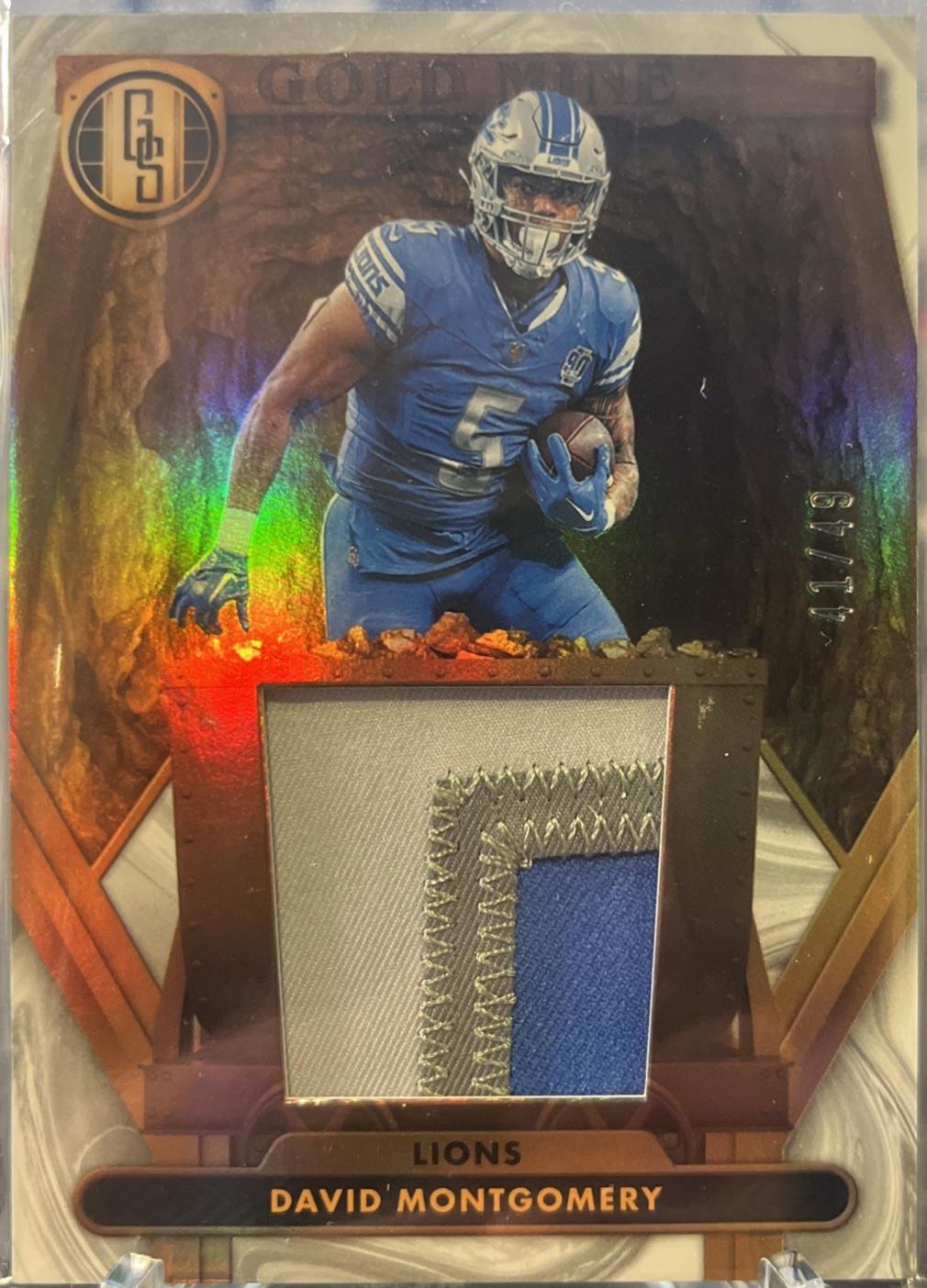 David Montgomery [White Gold] #GM-DMY Prices | 2024 Panini Gold ...