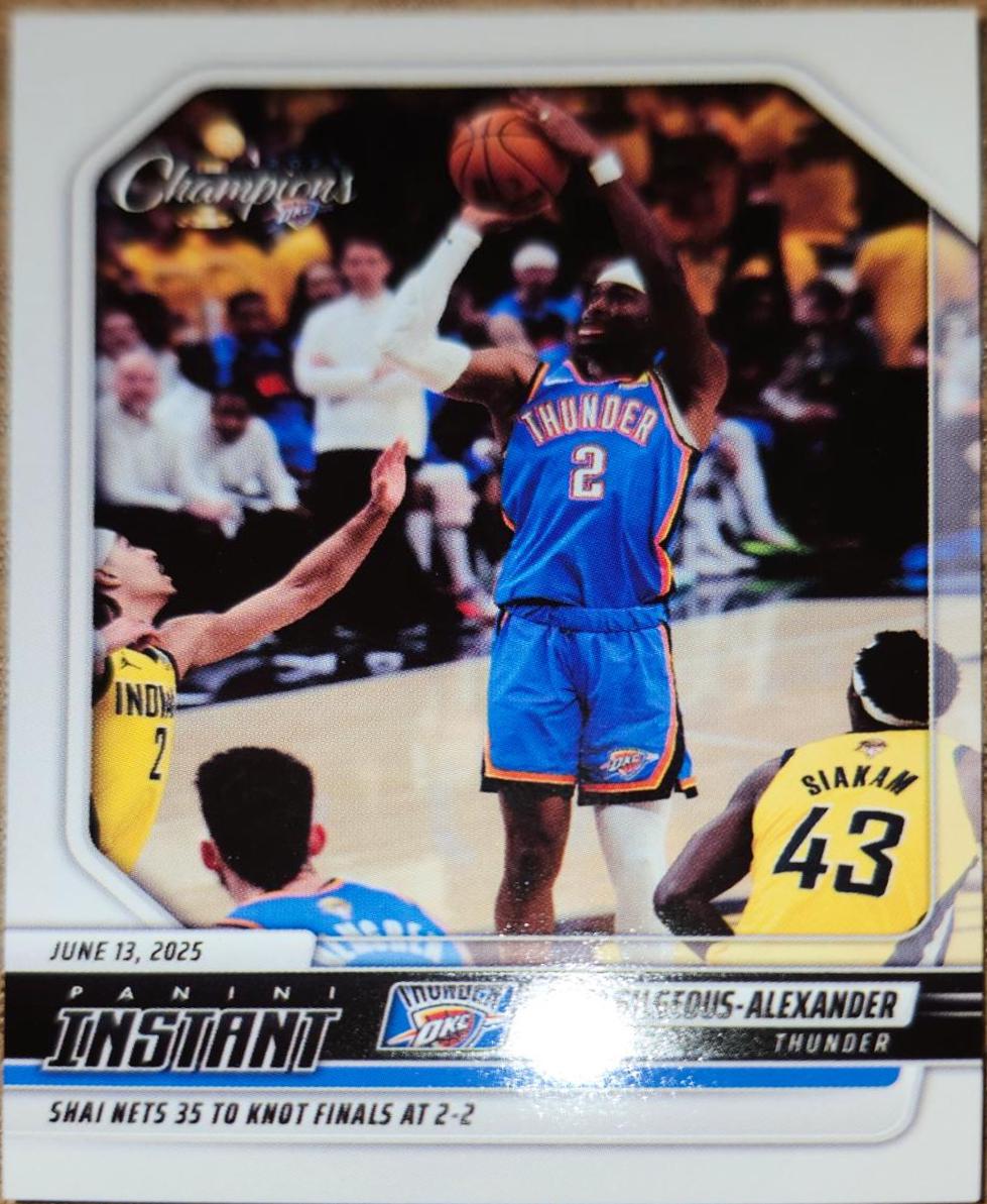 Shai Gilgeous-Alexander #22 Prices | 2025 Panini Instant | Basketball Cards