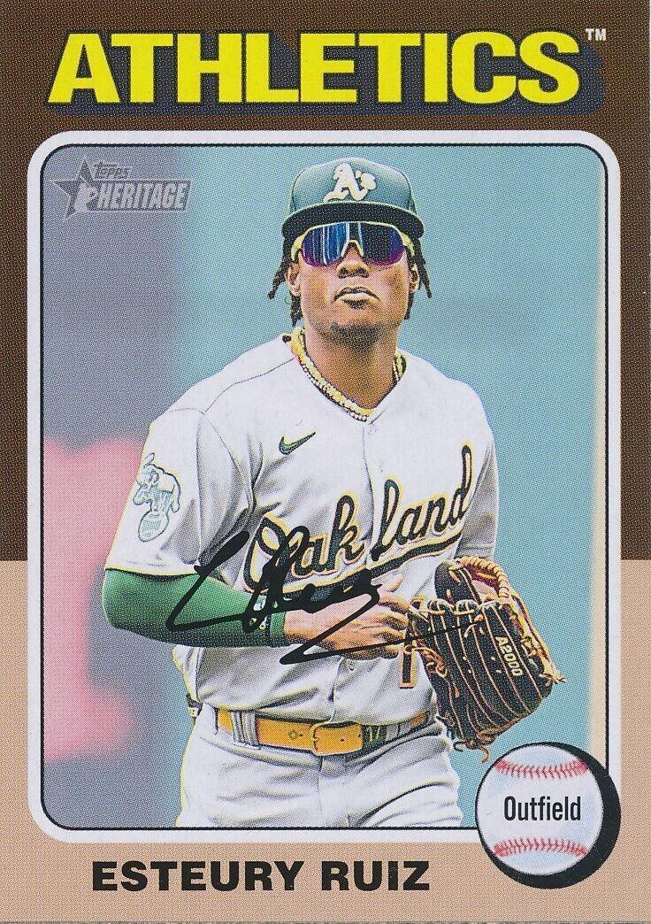 Esteury Ruiz #300 Prices | 2024 Topps Heritage | Baseball Cards