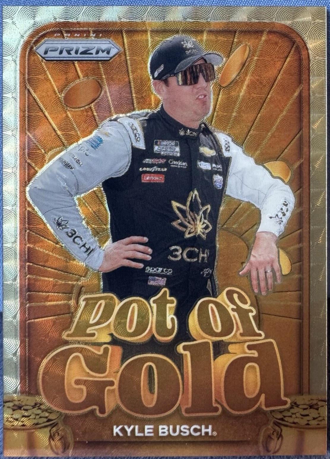 Kyle Busch [Gold Vinyl] #6 Prices | 2024 Panini Prizm NASCAR Pot of ...