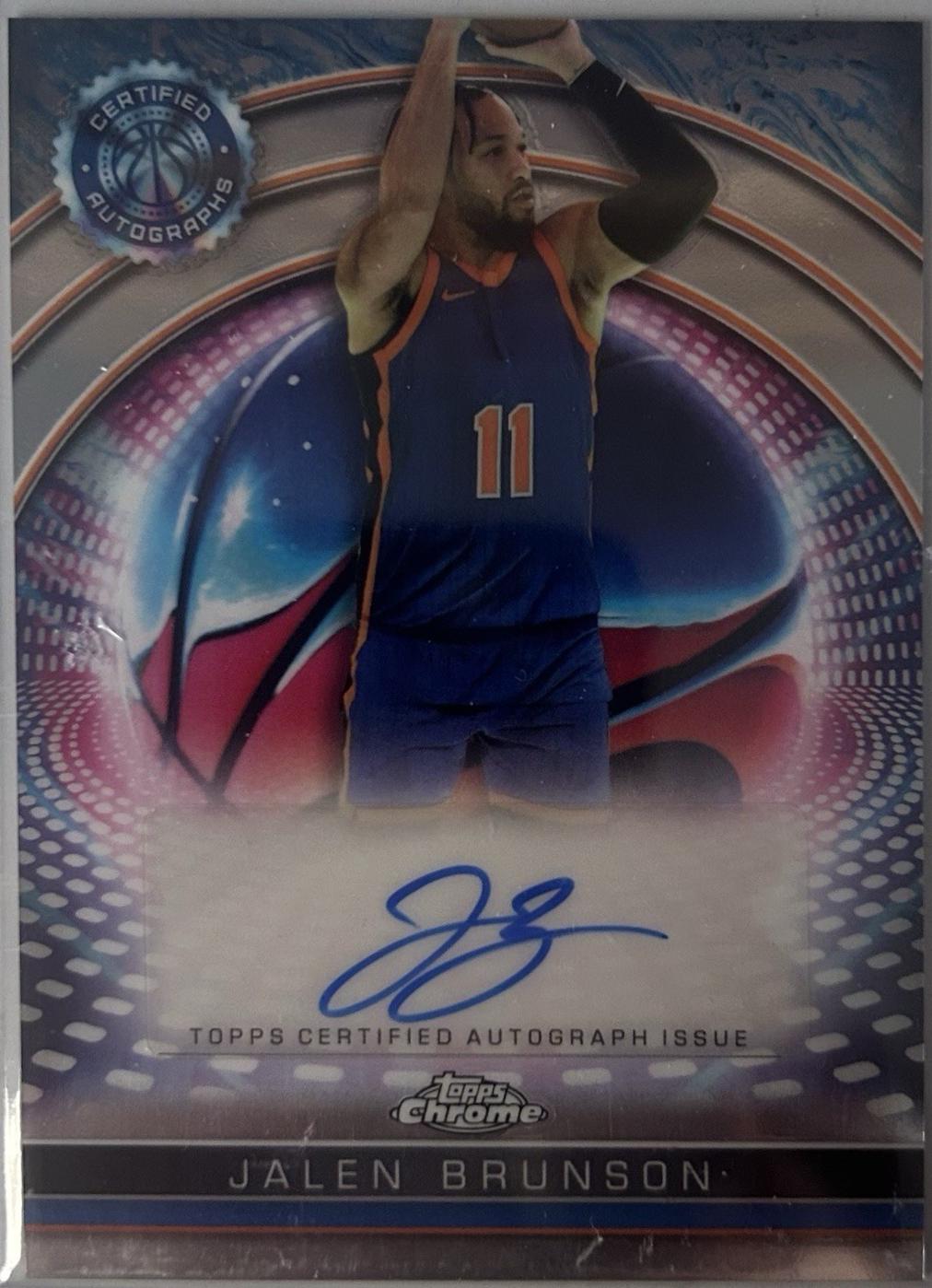 Jalen Brunson #TCAI-JB Prices | 2024 Topps Chrome Certified Autograph ...