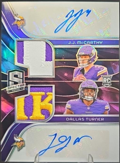 J.J. McCarthy / Dallas Turner [Nebula] #DPA-MIN Prices | 2024 Panini ...
