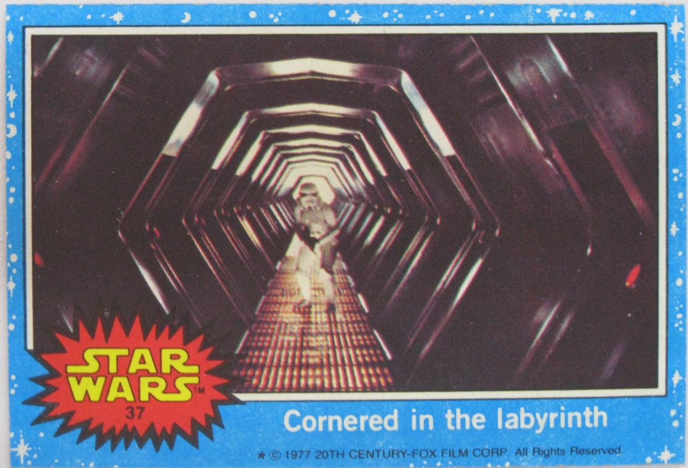 Cornered in the labyrinth #37 Prices | Star Wars 1977 Topps | Star Wars ...