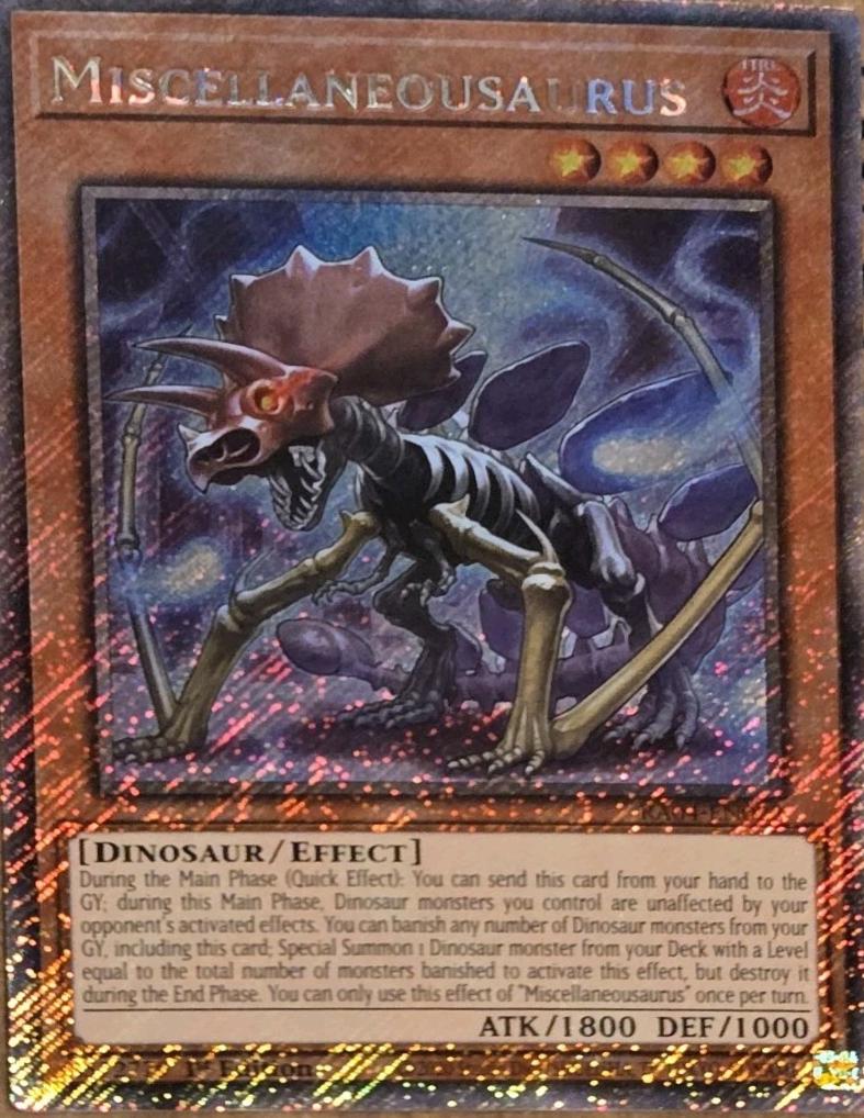 Miscellaneousaurus [Platinum Secret Rare] RA04-EN022 Prices | YuGiOh ...